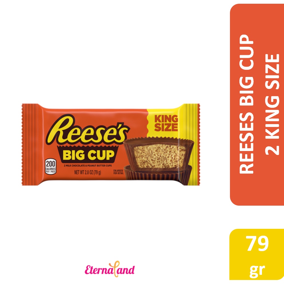 Jual Reeses Big Cups 2 King Size 2.8 oz | Shopee Indonesia