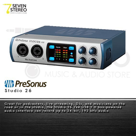 Jual PreSonus Studio 26 2X4 USB Audio Interface - Soundcard | Shopee Indonesia