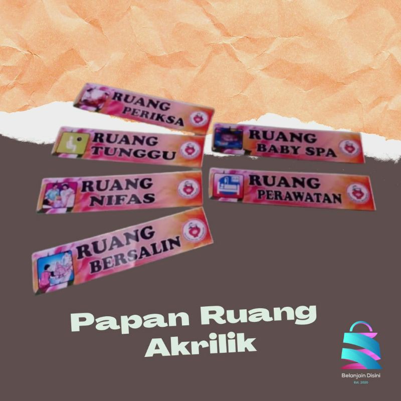 Jual PAPAN RUANG AKRILIK | Shopee Indonesia