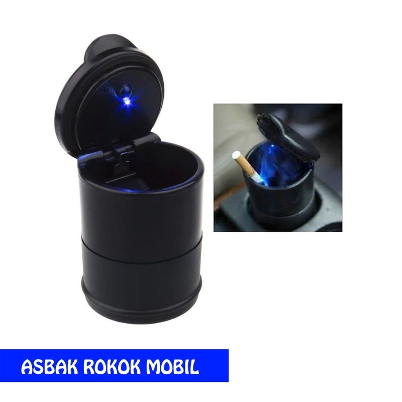 Jual ASBAK ROKOK MOBIL LED ASHTRAY STICKER | Shopee Indonesia