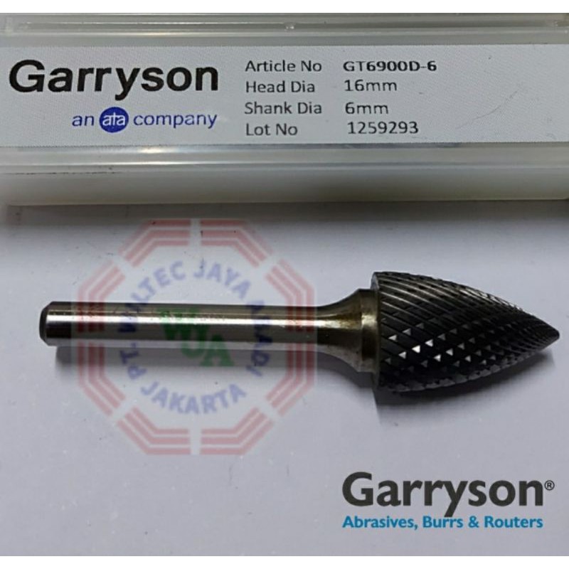 Jual GARRYSON GT6900D-6 Carbide Burrs Rotary Tungsten (England ...