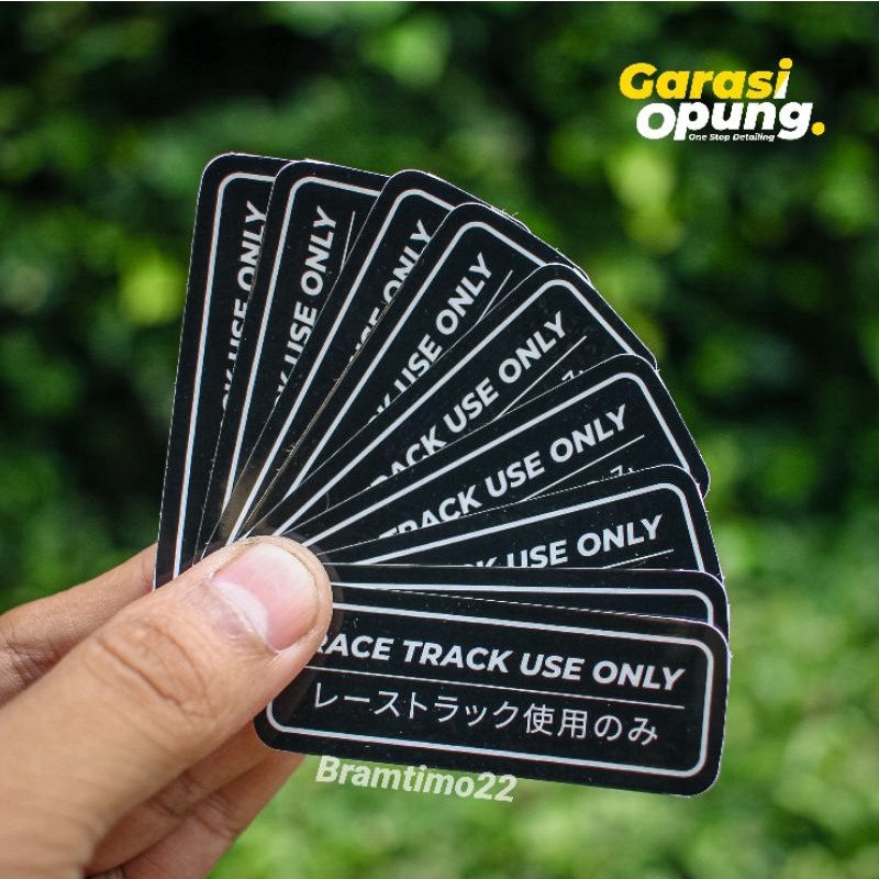 Jual PROMO Stiker / Sticker - Race Track Use Only | Shopee Indonesia