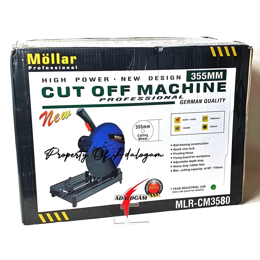 Jual MOLLAR CM3580 MESIN CUT OFF 14" - 2000 watt CHOP SAW - CUTTING ...