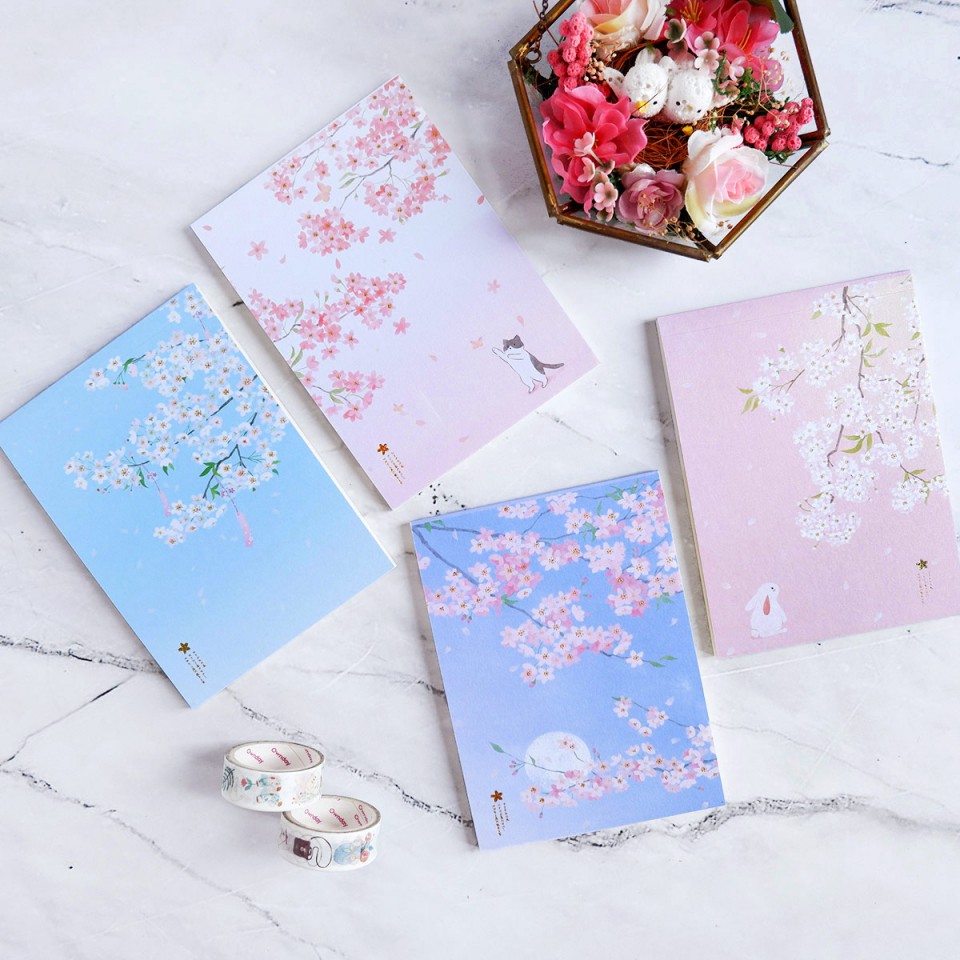 Jual Dear Cherry Blossom Plain Notepad A6 [Creativ] | Shopee Indonesia