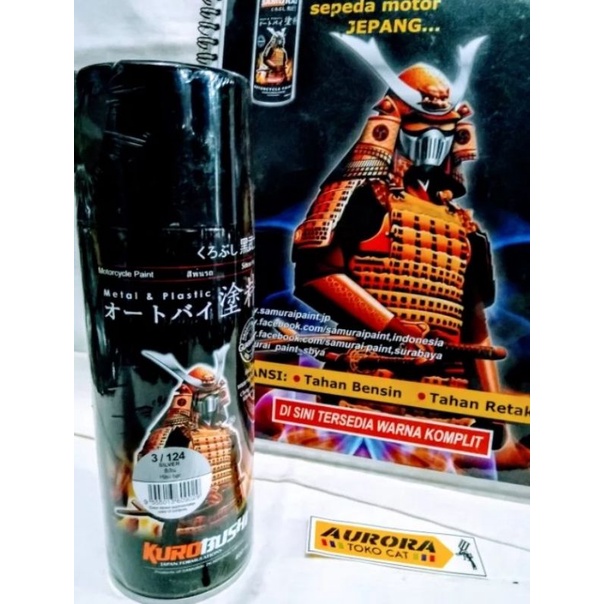 Jual Pilox Samurai Silver 124 Silfer Cat Mobil Motor tahan Bensin 400cc ...