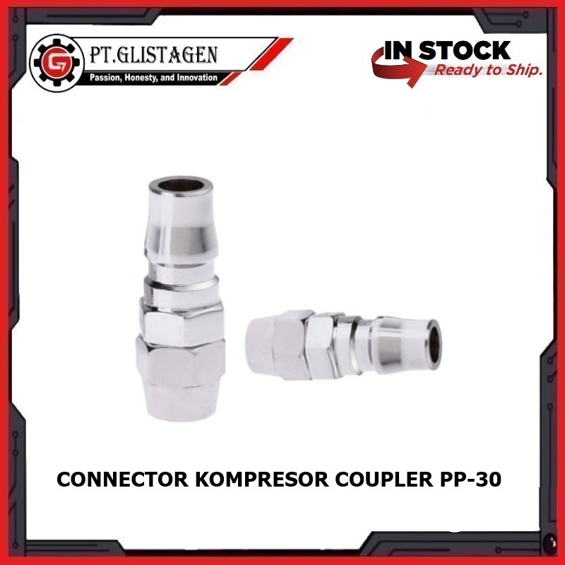 Jual Quick Coupler PP 30 Sambungan Selang Kompresor Recoil Cuk Kopler PP30 | Shopee Indonesia