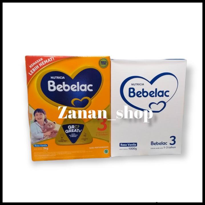 Jual Bebelac 3 1000Gr Vanila Dari Kemasan 3Kg | Shopee Indonesia