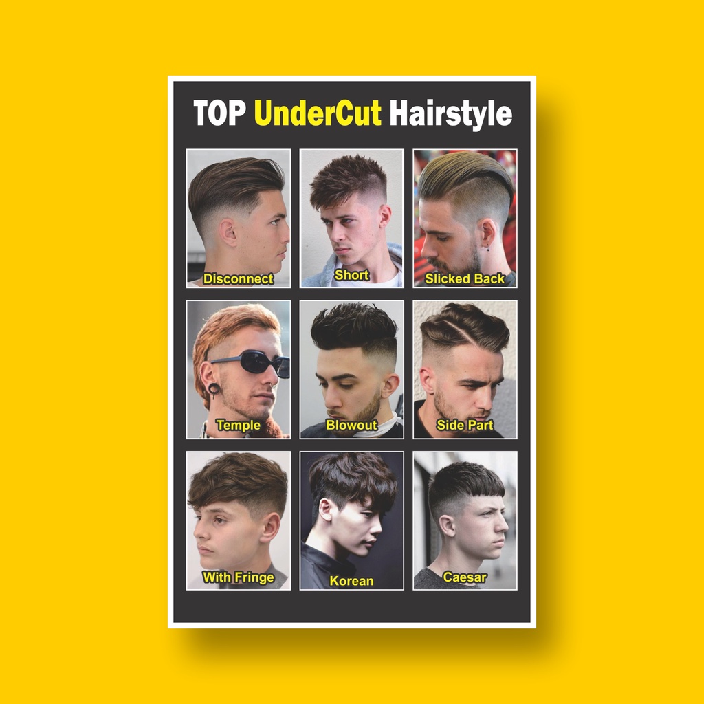 Jual POSTER POTONG RAMBUT PRIA Kekinian 2022 | Shopee Indonesia