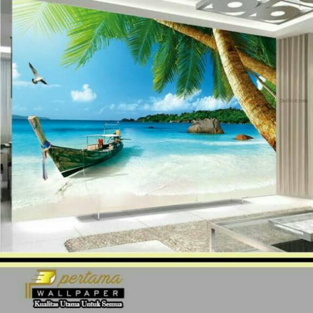 Jual Wallpaper 3d tema pantai | Shopee Indonesia