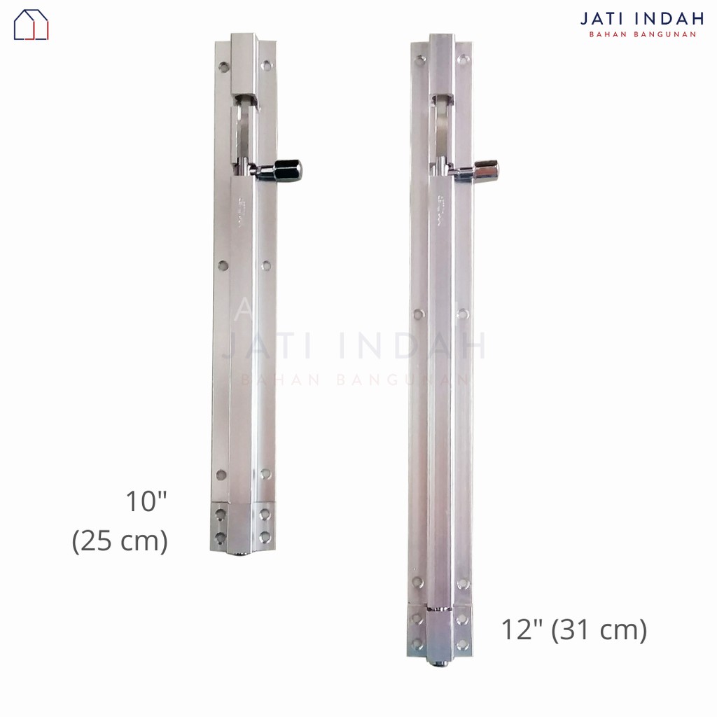 Jual GRENDEL PINTU MULLER PANJANG ALUMINIUM 10 12 inch | Shopee Indonesia