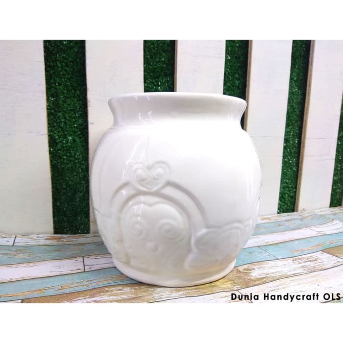 Jual Vas - Pot Bunga Keramik Kantong Uang - Money Bag | Shopee Indonesia