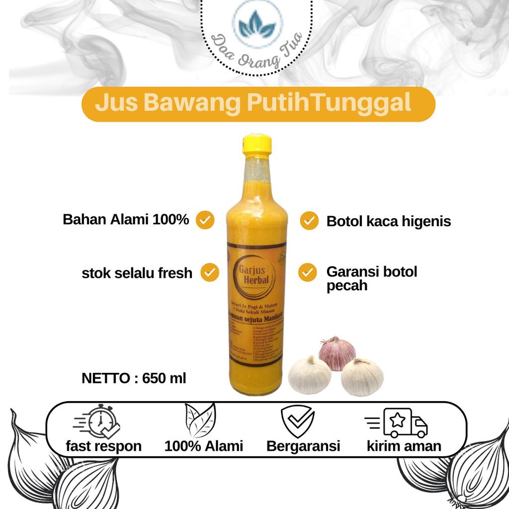 Jual Jus Bawang Putih Tunggal Jahe Merah Cuka Apel Madu 650 ml | Shopee ...