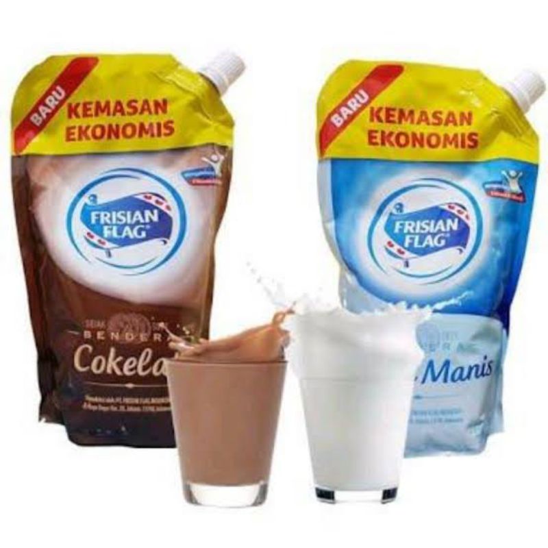 Jual [add-sembako] Frisian Flag SKM Pouch 545g Coklat Putih (susu ...