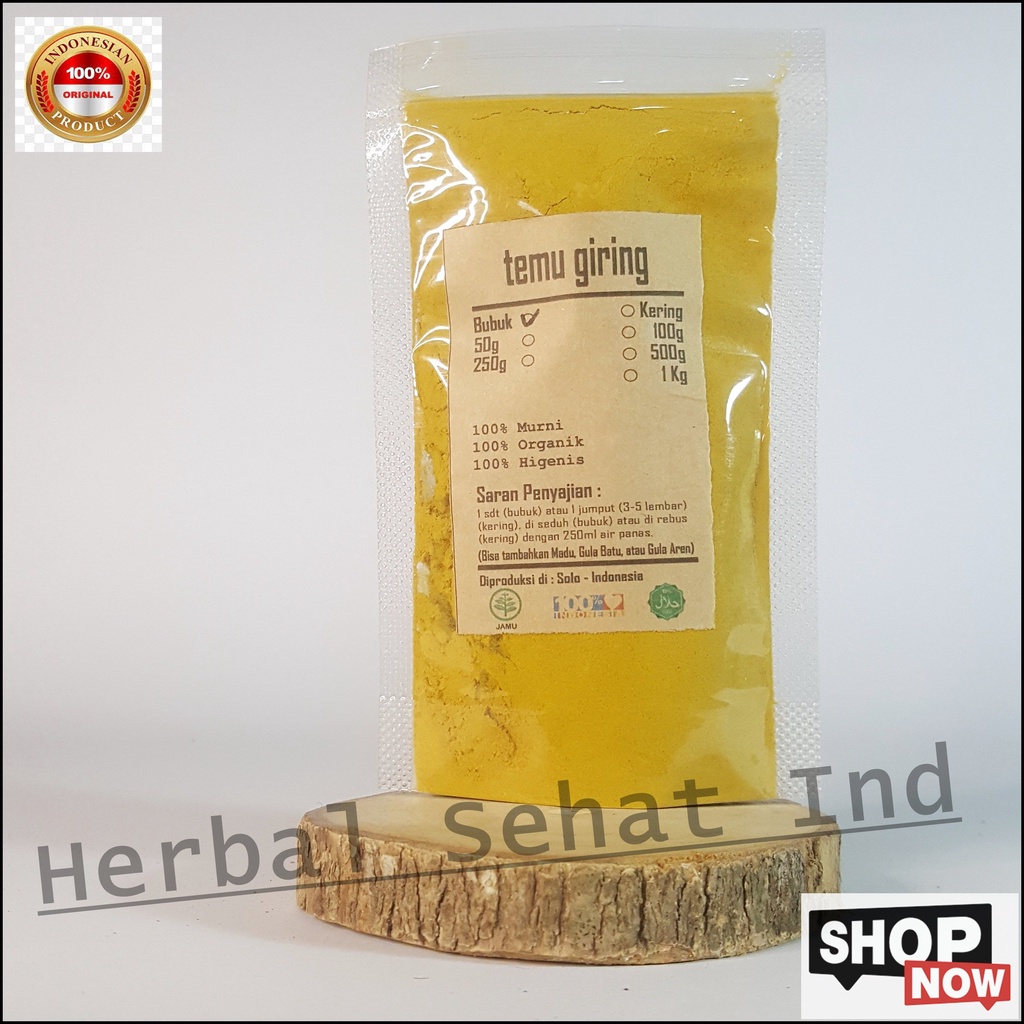 Jual TEMU GIRING BUBUK 500 GRAM - REMPAH | Shopee Indonesia