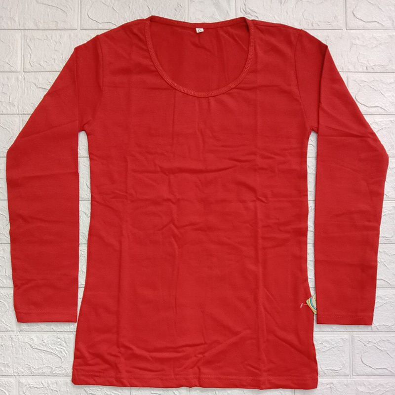 Jual Oblong Lengan Panjang Warna Merah | Shopee Indonesia