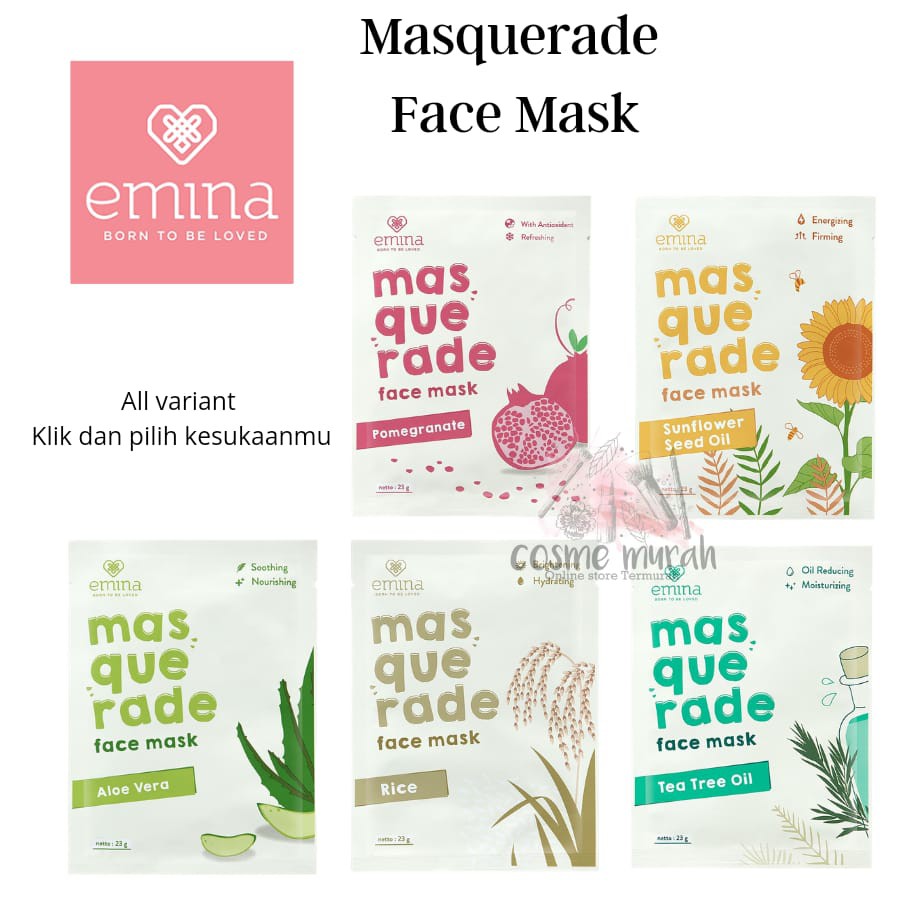Jual CM EMINA MASQUERADE FACE MASK | Shopee Indonesia