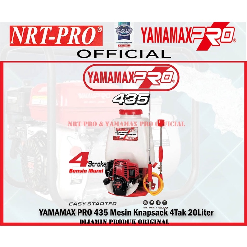 Jual YAMAMAX PRO 435 Mesin Knapsack Power Sprayer 4Tak 20 Liter Mesin Semprot Hama 4 Tak Bensin ...