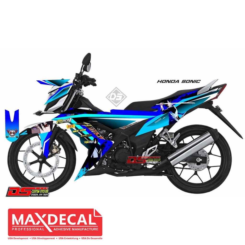 Jual Decal Honda Sonic Motif Sasuke Biru | Shopee Indonesia