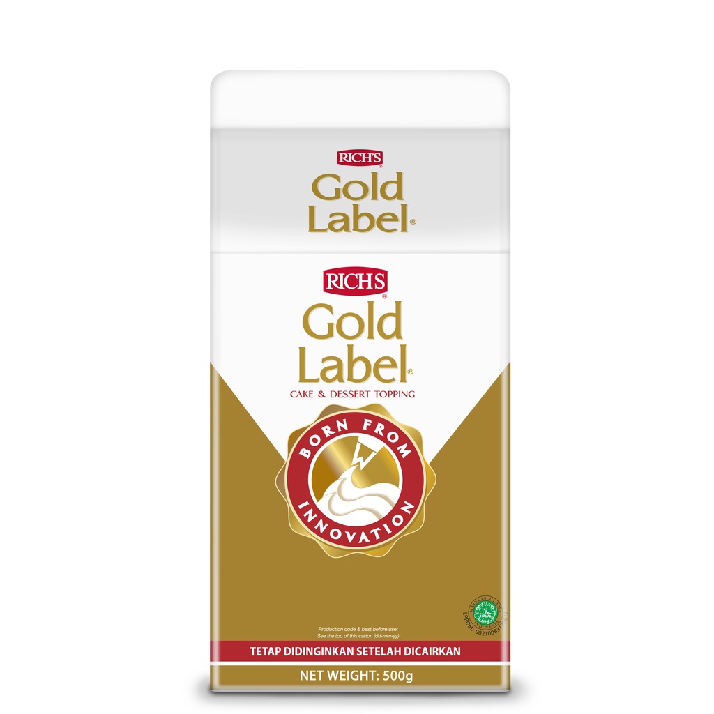 Jual Rich's Gold Label Whipping Cream 500 Gram | Shopee Indonesia