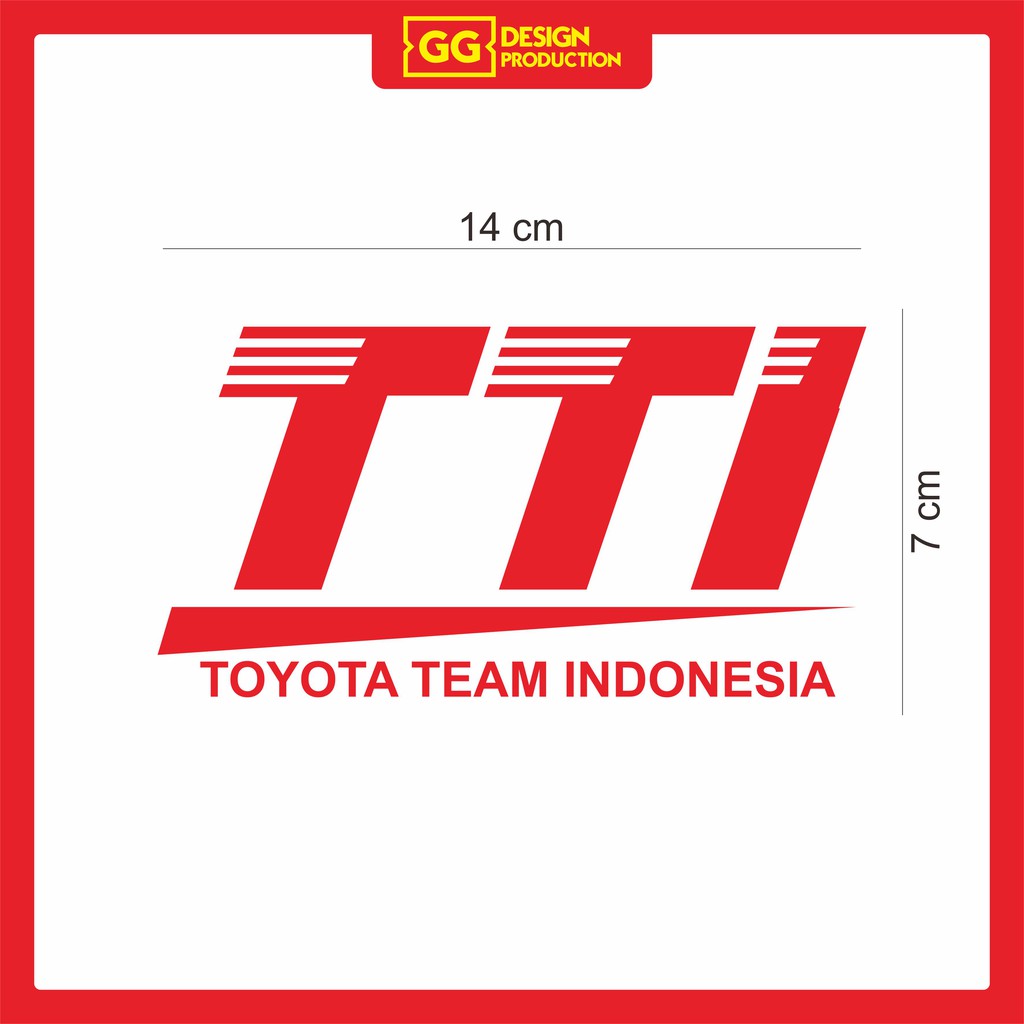 Jual sticker stiker tti toyota team indonesia | stiker komunitas toyota ...