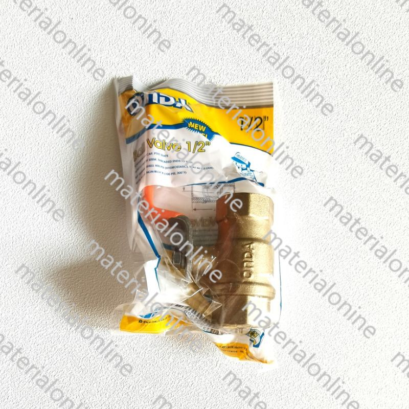 Jual BALL VALVE Stop Kran Onda 1/2 In Inc Inch 1/2" 1/2Inch 1/2Inc ...