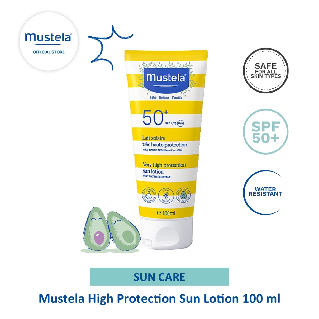 Jual Mustela High Protection Sun Lotion 100 ml - Sunscreen Bayi dan ...