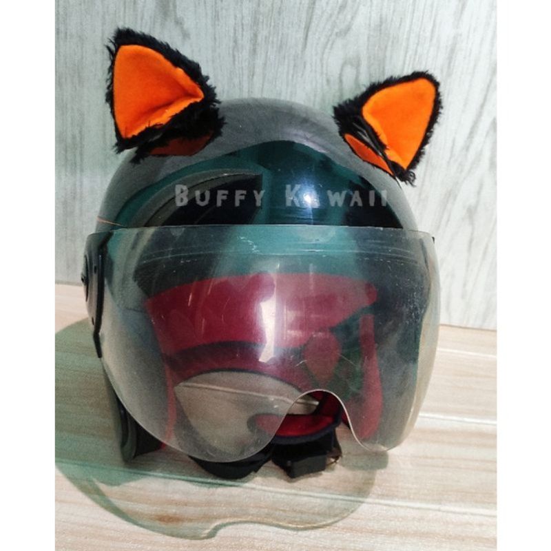 Jual nekomimi helm aksesories helmet warna warni kuping kucing ...