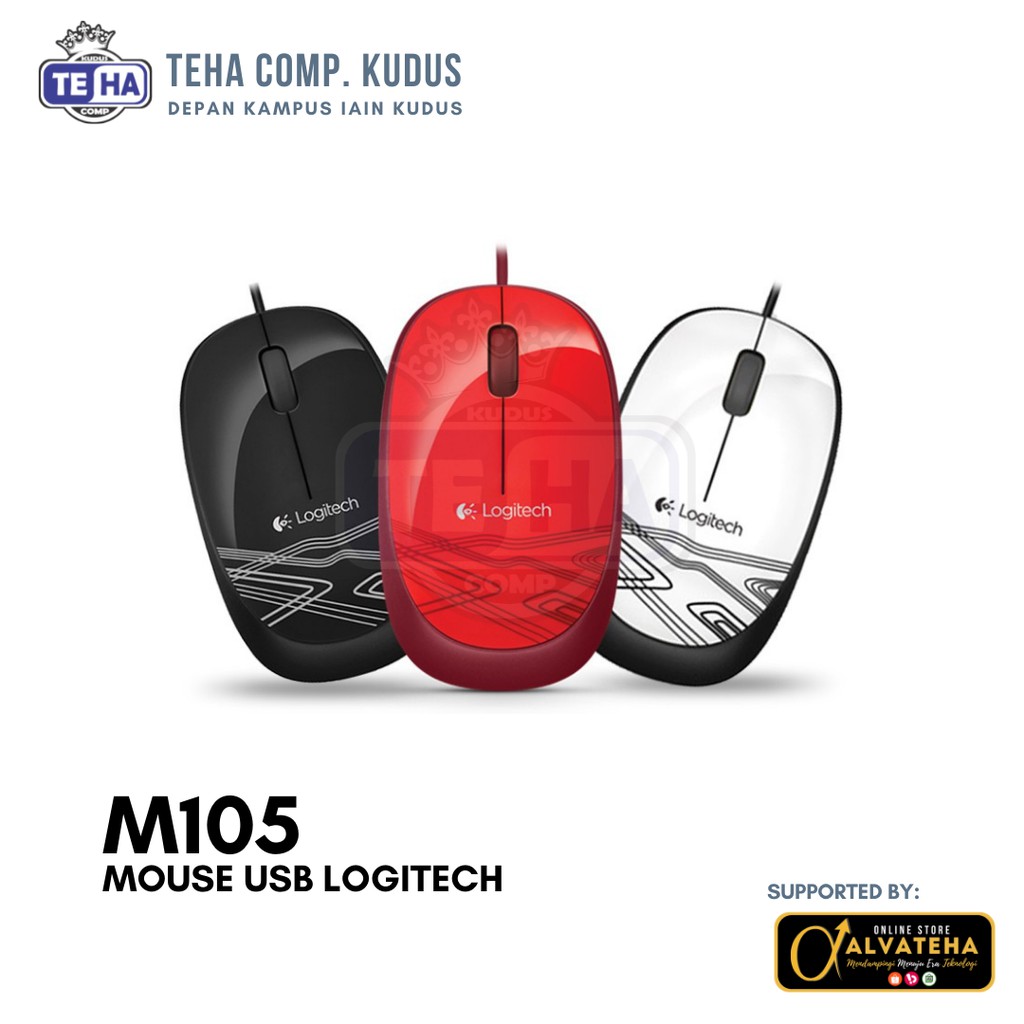 Jual Mouse USB LOGITECH M105 Original Mouse Logitech Komputer Laptop | Shopee Indonesia