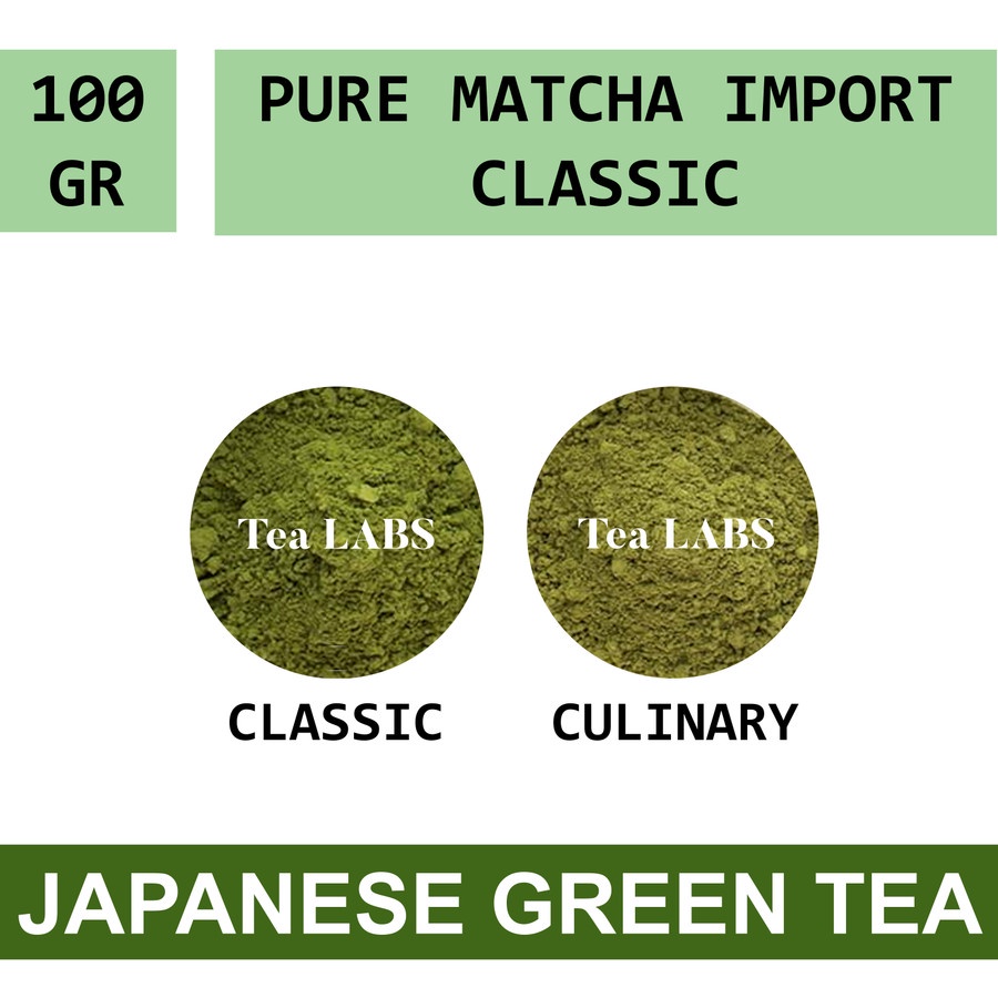 Jual Pure Matcha Powder Classic Premium Green Tea 100 GRAM | Shopee ...