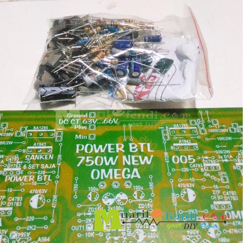 Jual PAKET DIY Power Amplifier 750watt Btl OMEGA | Shopee Indonesia