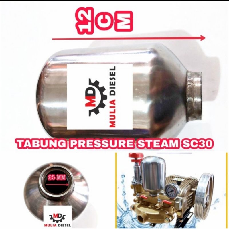 Jual Air Chamber Tabung Udara Stainless Mesin Steam Semprot Sprayer ...