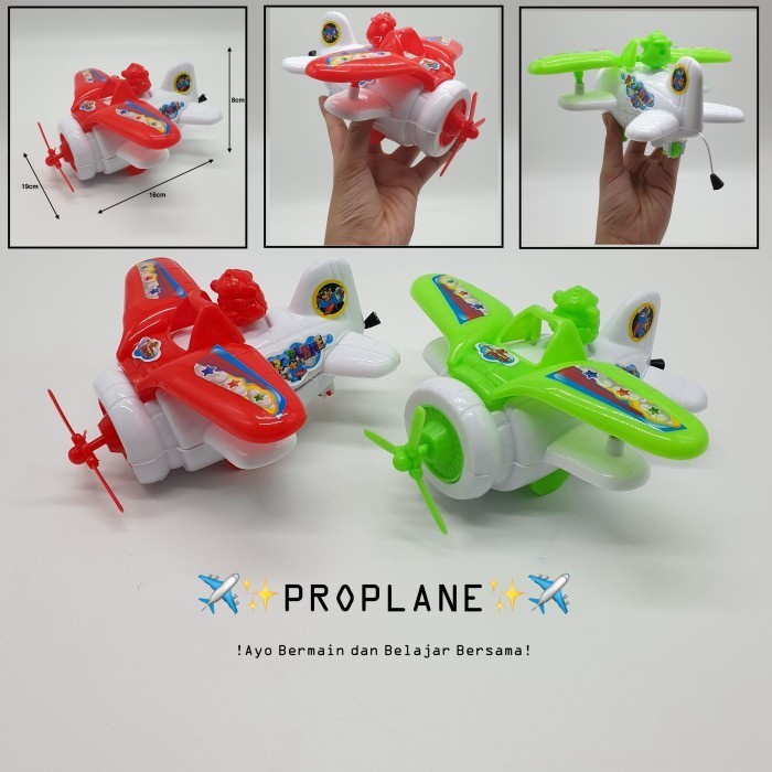 Jual Mainan Pesawat Proplane Non Baterai ( tarik & Jalan ) | Shopee ...