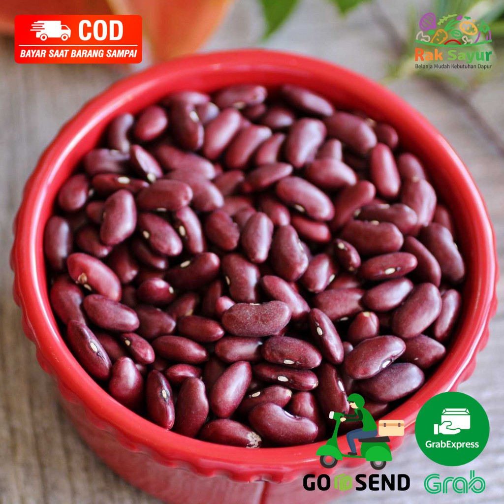 Jual Kacang Jogo Merah & Putih 250gr Curah Rak Sayur Padang | Shopee ...