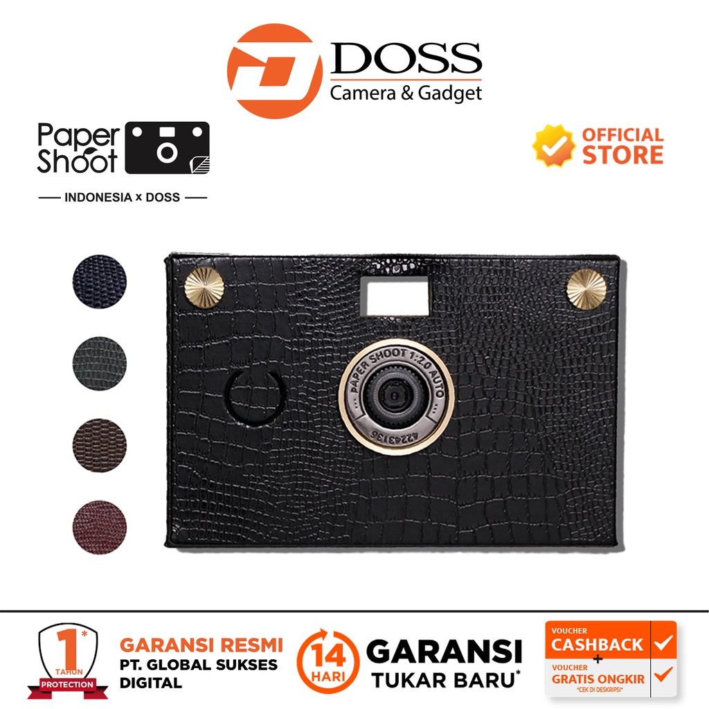 Jual Paper Shoot Leather Texture Wooden Box Camera Set | Shopee Indonesia