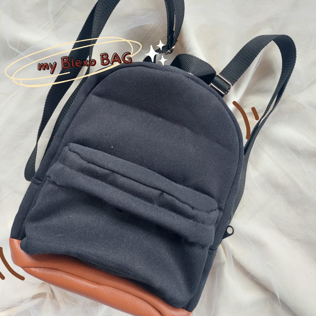 Jual kaylahandmade Tas Mini ransel tas punggung kanvas polos Bisa COD ...