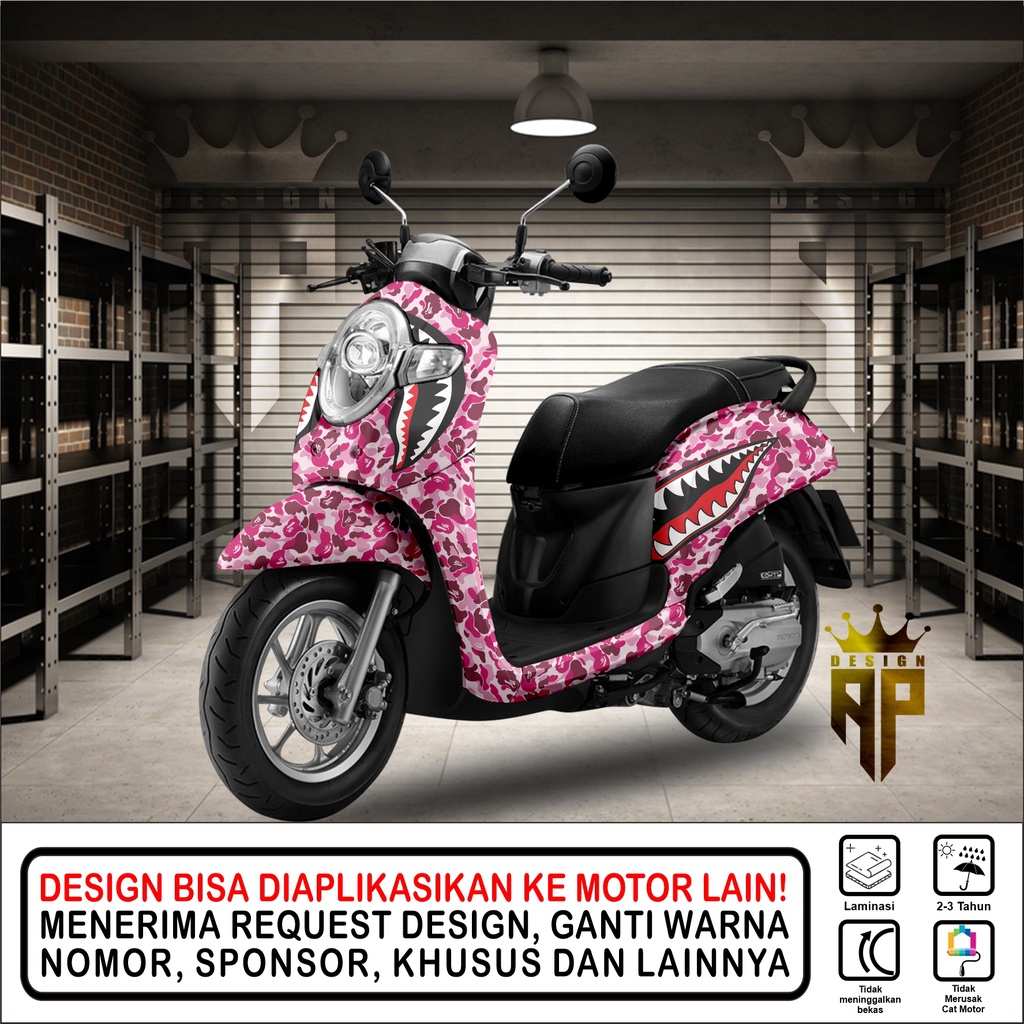 Jual decal sticker scoopy full body FI scopy dekal stikerskopi karbu 2010 2011 2012 2013 2014 ...