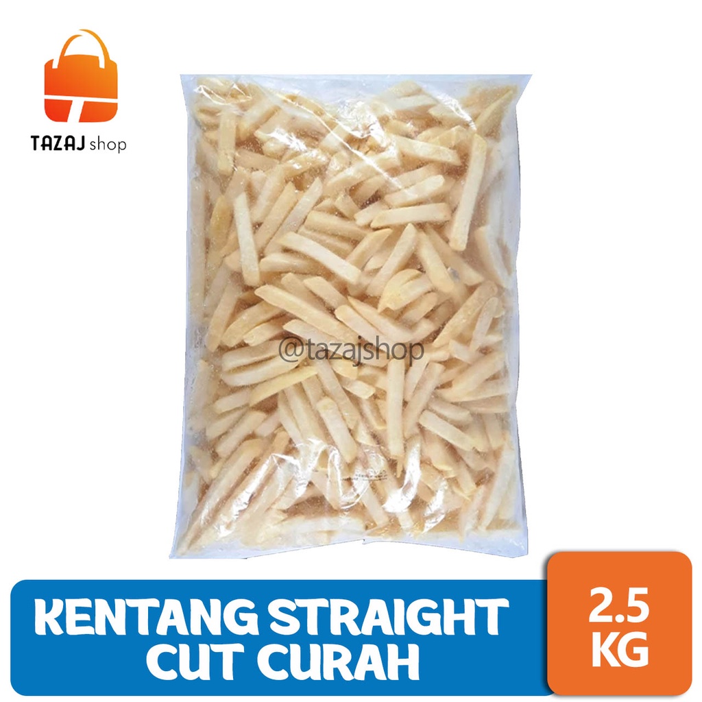 Jual Kentang Straight Cut Curah Berat 2.5 Kg | Shopee Indonesia