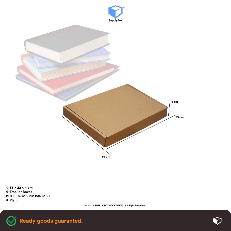 Jual KARDUS BOX PACKAGING 33x22x4 cm | Kardus | Cardboard | Shopee ...