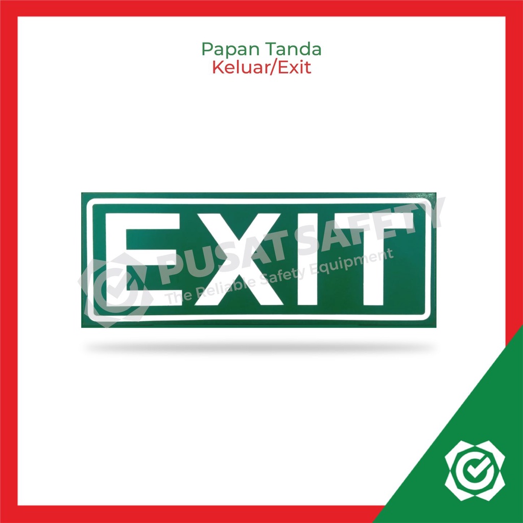 Jual Papan Rambu Tanda Keluar Exit Darurat | Shopee Indonesia