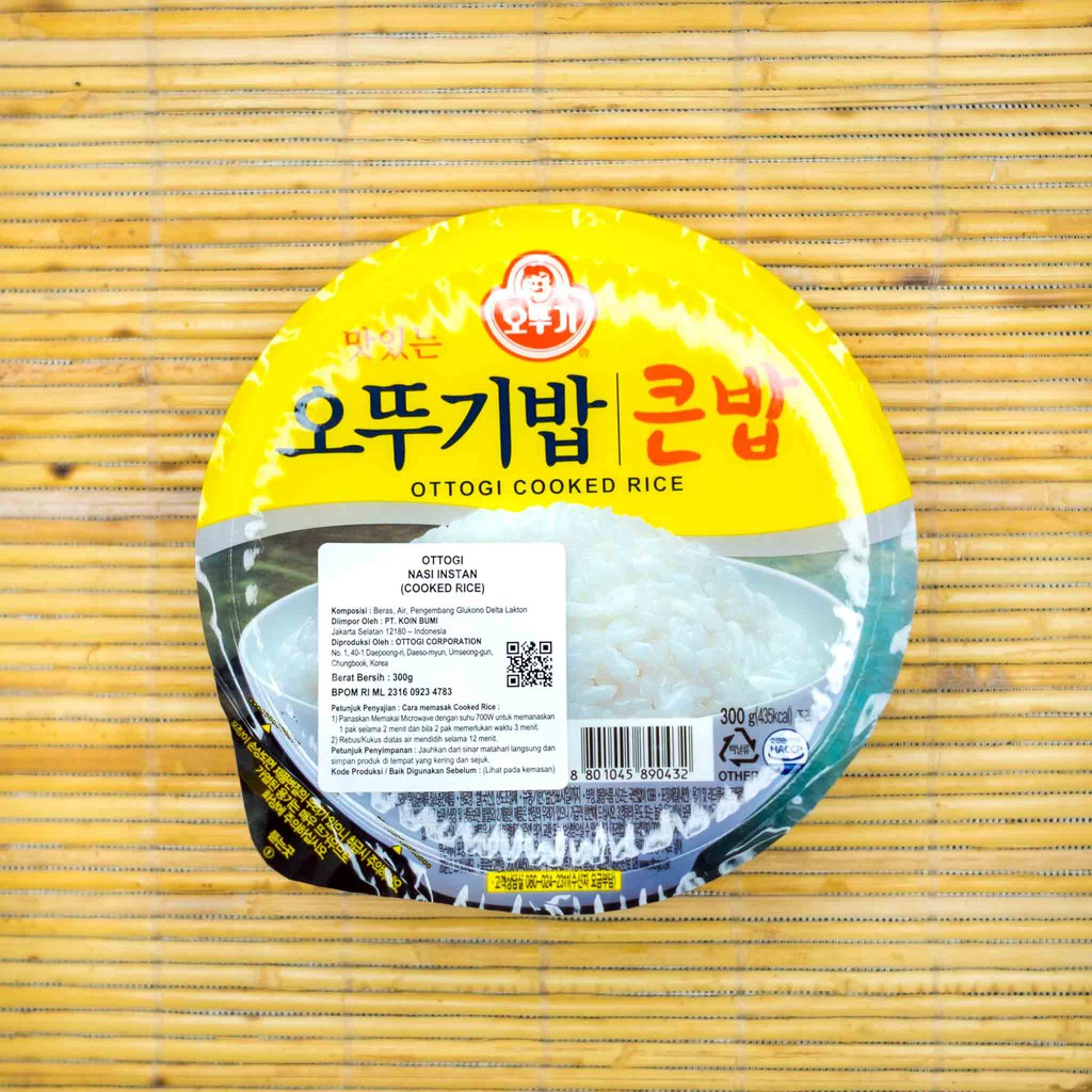 Jual Instant Cooked Rice / Nasi Instan Ottogi - 300g | Shopee Indonesia