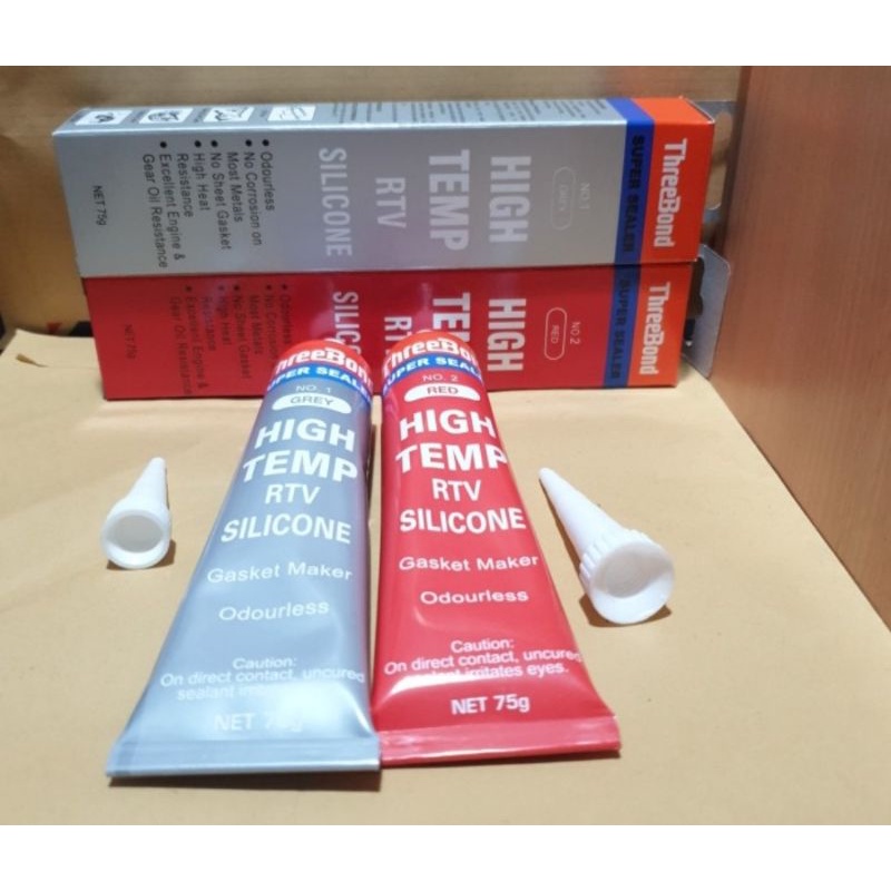 Jual THREEBOND GREY ABU / RED MERAH 75 GRAM LEM ANTI BOCOR | Shopee ...