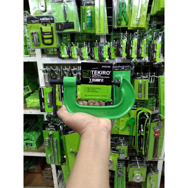 Jual Tekiro clamp C ukuran 3" inch / catok | Shopee Indonesia