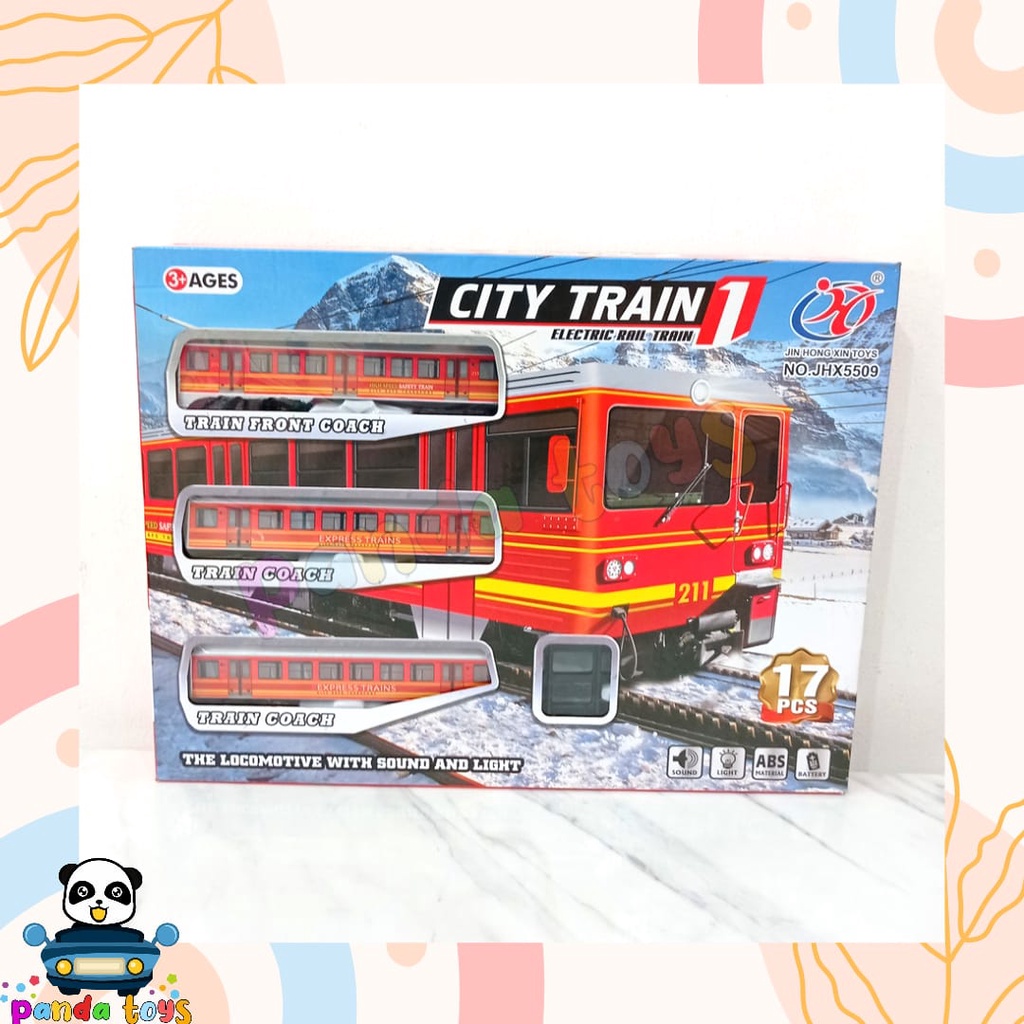 Jual PANDA TOYS SEMARANG Mainan Kereta Api City Train Electric Rail ...