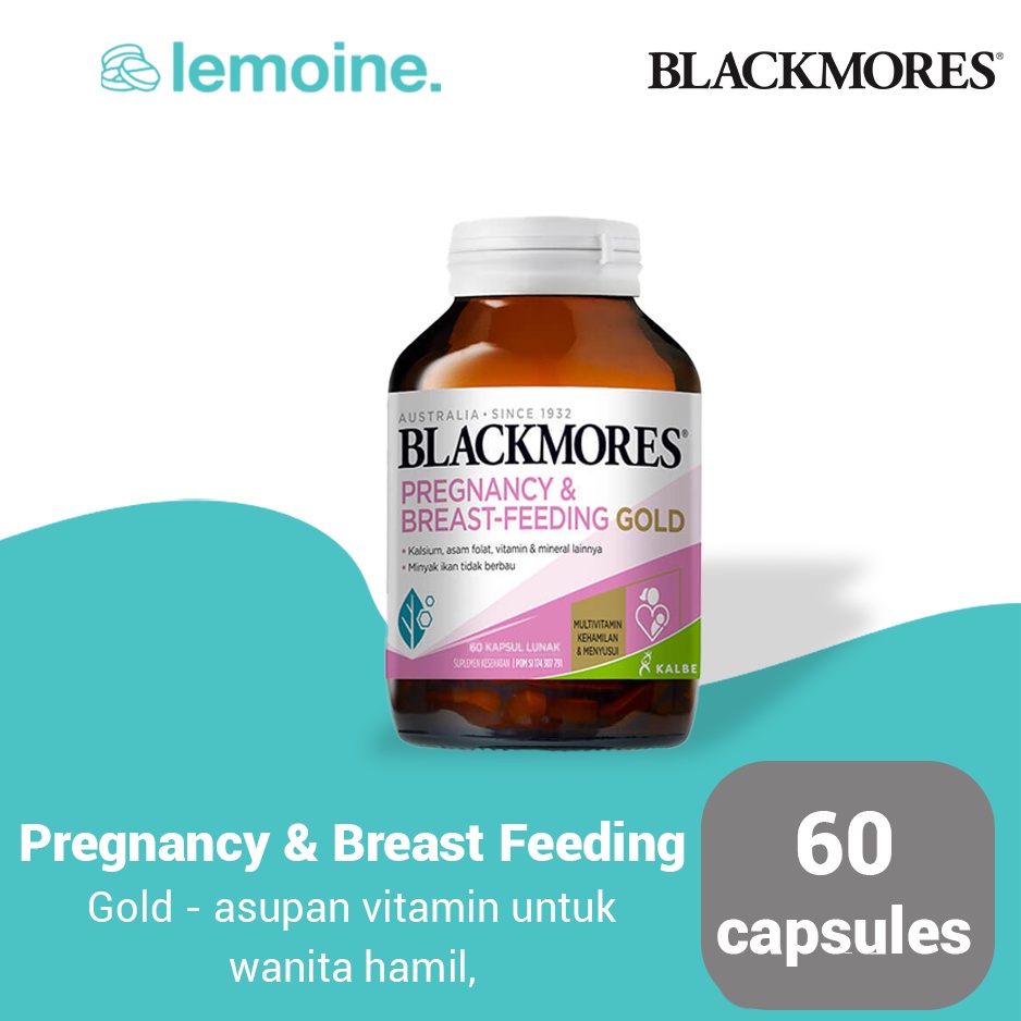 Jual Blackmores Pregnancy and Breast Feeding Gold Suplemen Ibu Hamil ...