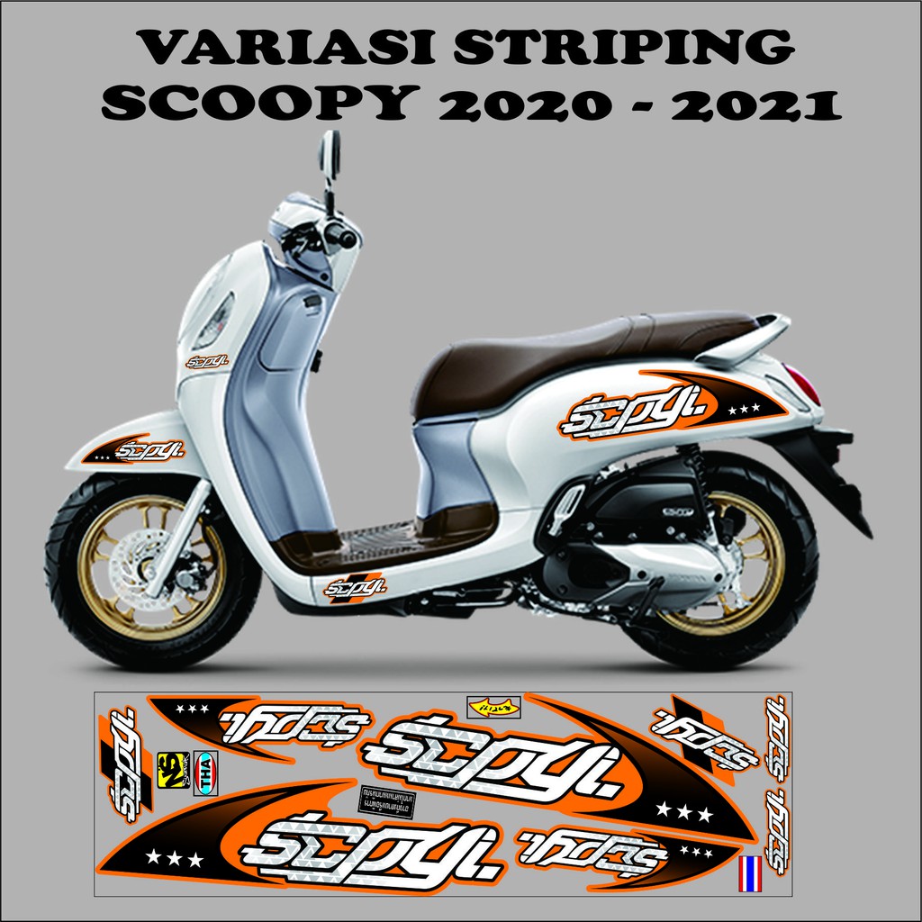 Jual STRIPING LIS VARIASI HONDA SCOOPY 2020-2021 VARIASI SIMPLE LIST ...