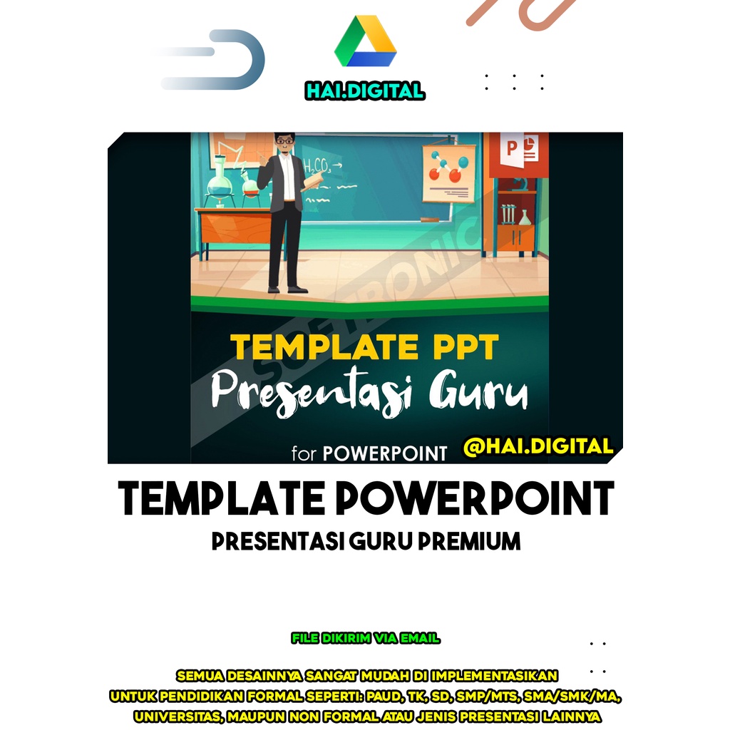 Jual Template PowerPoint Presentasi Guru Lengkap | Shopee Indonesia