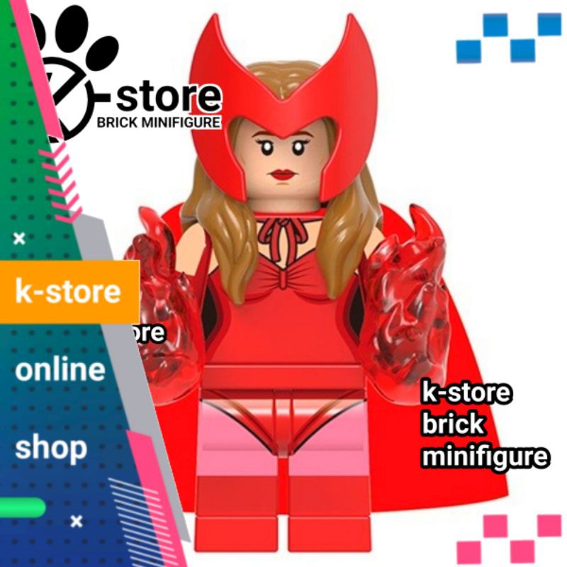 Jual lego wandavision vision wanda halloween costume building block ...