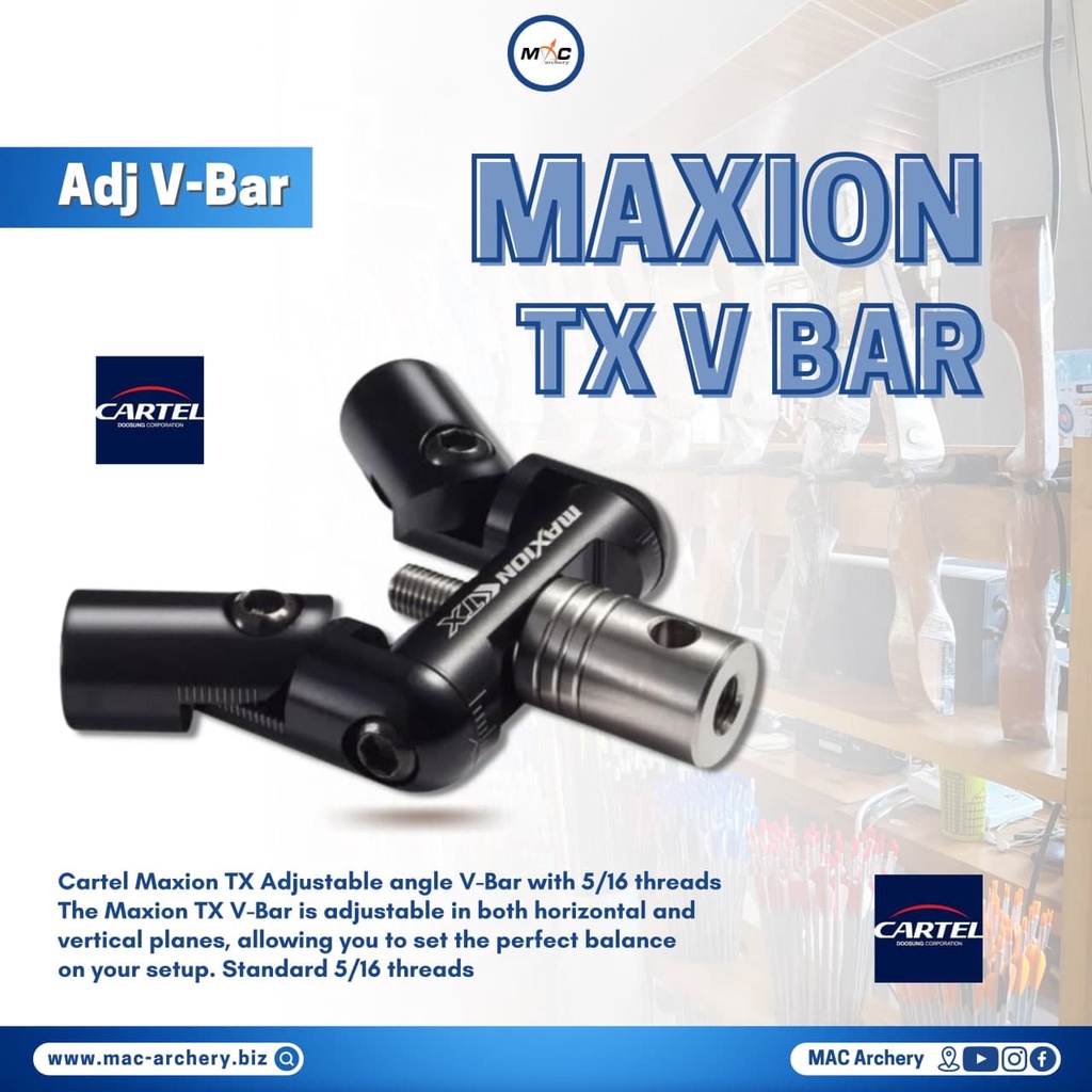 Jual Cartel Maxion TX V-Bar stabilizer panahan for recurve/compound ...