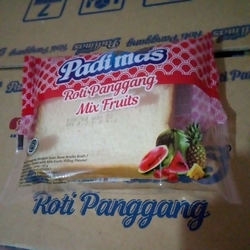 Jual PADIMAS Roti Panggang Lembut Viral Murah PADI MAS Varian Baru Rasa ...