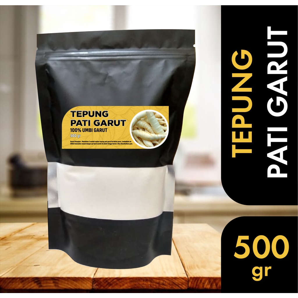 Jual Tepung Pati Garut Asli / Pati Irut/ Tepung Angkrik Umbi Garut 500 ...
